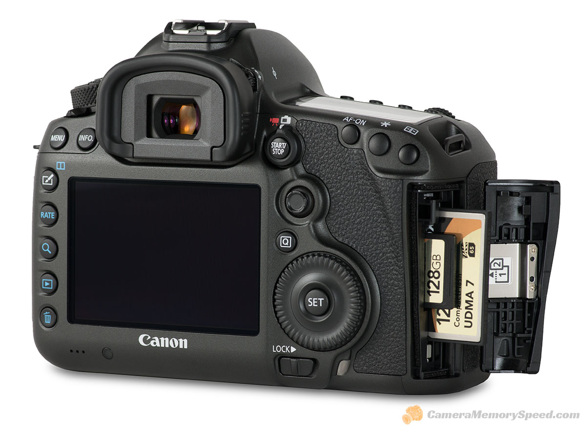 Canon 5Ds SD And CF Card Speed Comparison Fastest Write Speed Tests For
